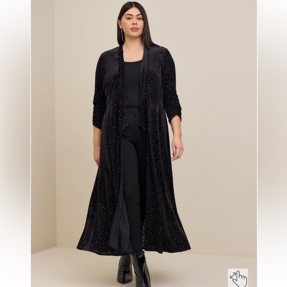 torrid | Kimonos & Yukatas | Torrid Mesh Burnout Animal Print Kimono ...